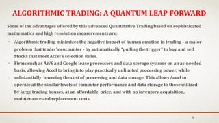 Accel Algorithmics | PPT