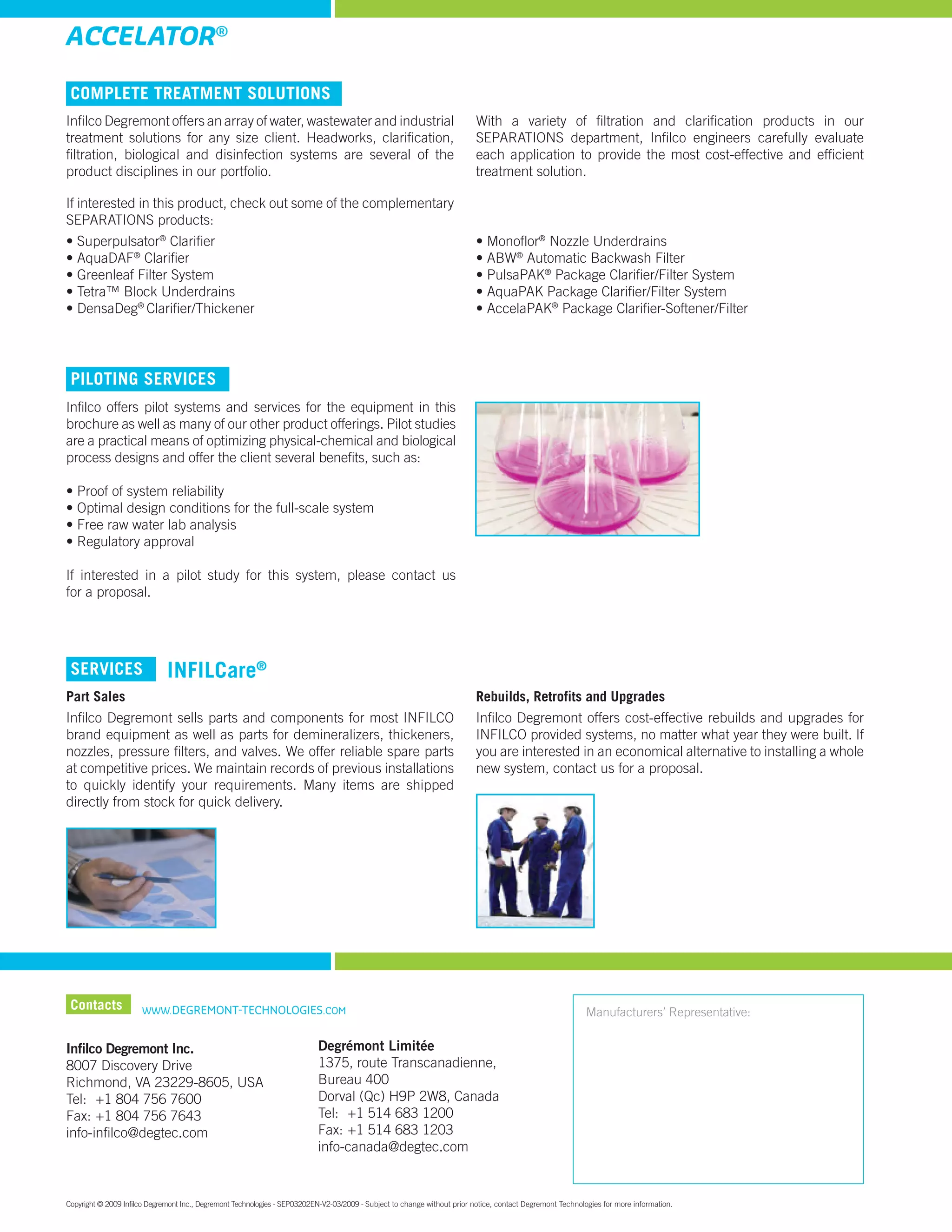 Accelator us infilco | PDF