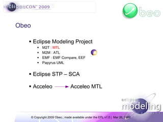 Acceleo MTL Code Generation | PPT