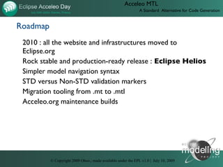 Acceleo Day - Acceleo Mtl Code Generation | ODP