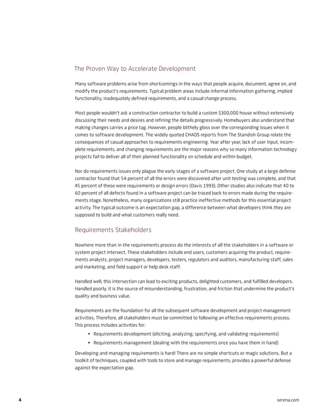 Accelerate Development by getting Requirements Right | PDF