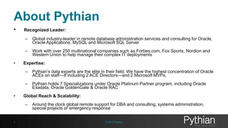 OOW13: Accelerate your Exadata deployment with the DBA skills you already have | PPT