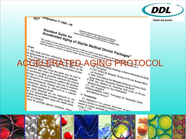 Accelerated Aging Testing from DDL | PPT | Chemistry | Science