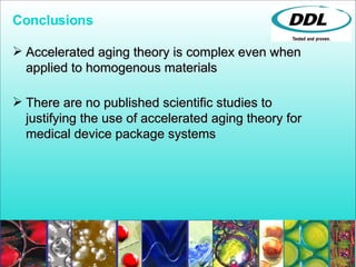 Accelerated Aging Testing from DDL | PPT