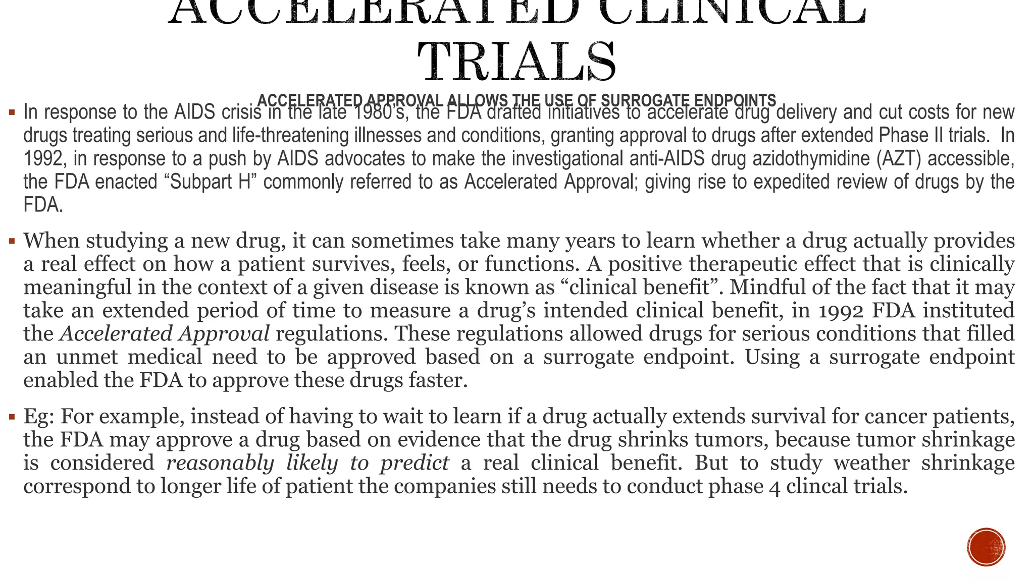 Accelerated clinical trials | PPTX