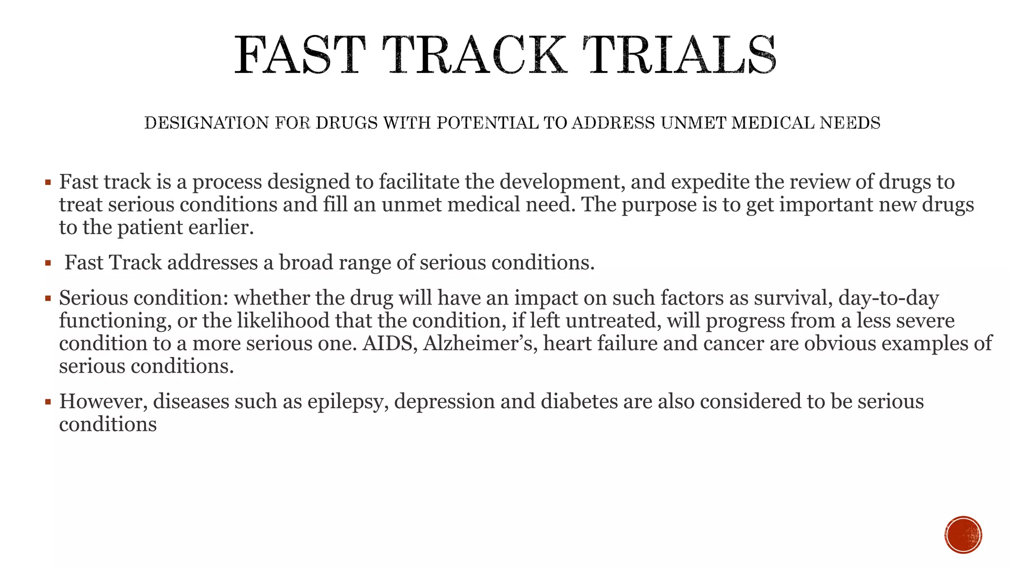 Accelerated clinical trials | PPTX