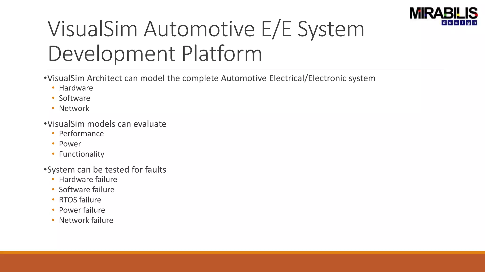 Accelerated development in Automotive E/E Systems using VisualSim Architect | PPTX