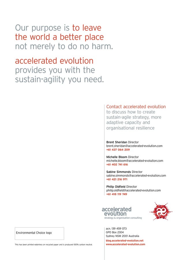 Accelerated Evolution Brochure 091214 | PDF | Business | Business and ...