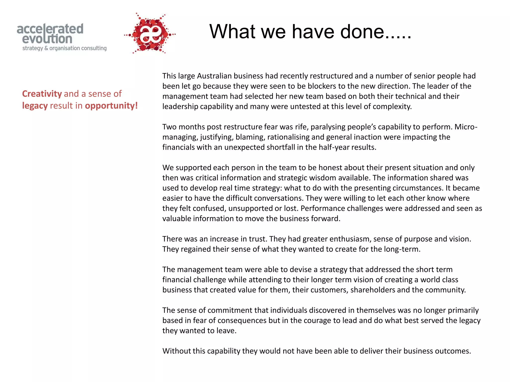 Accelerated Evolution In Depth091214 | PPT