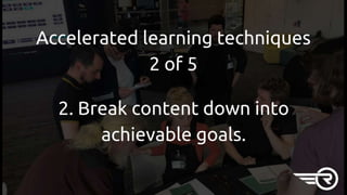 Accelerated learning techniques | PPT