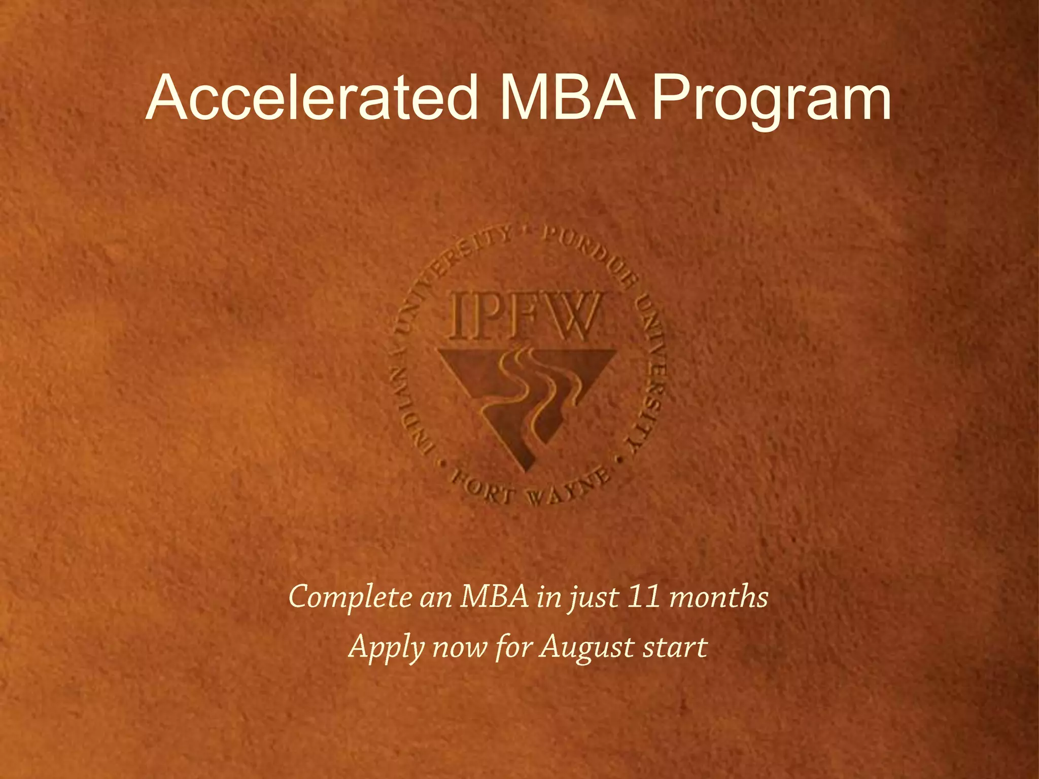 Accelerated MBA Program | PPTX | Undergraduate Education | College ...