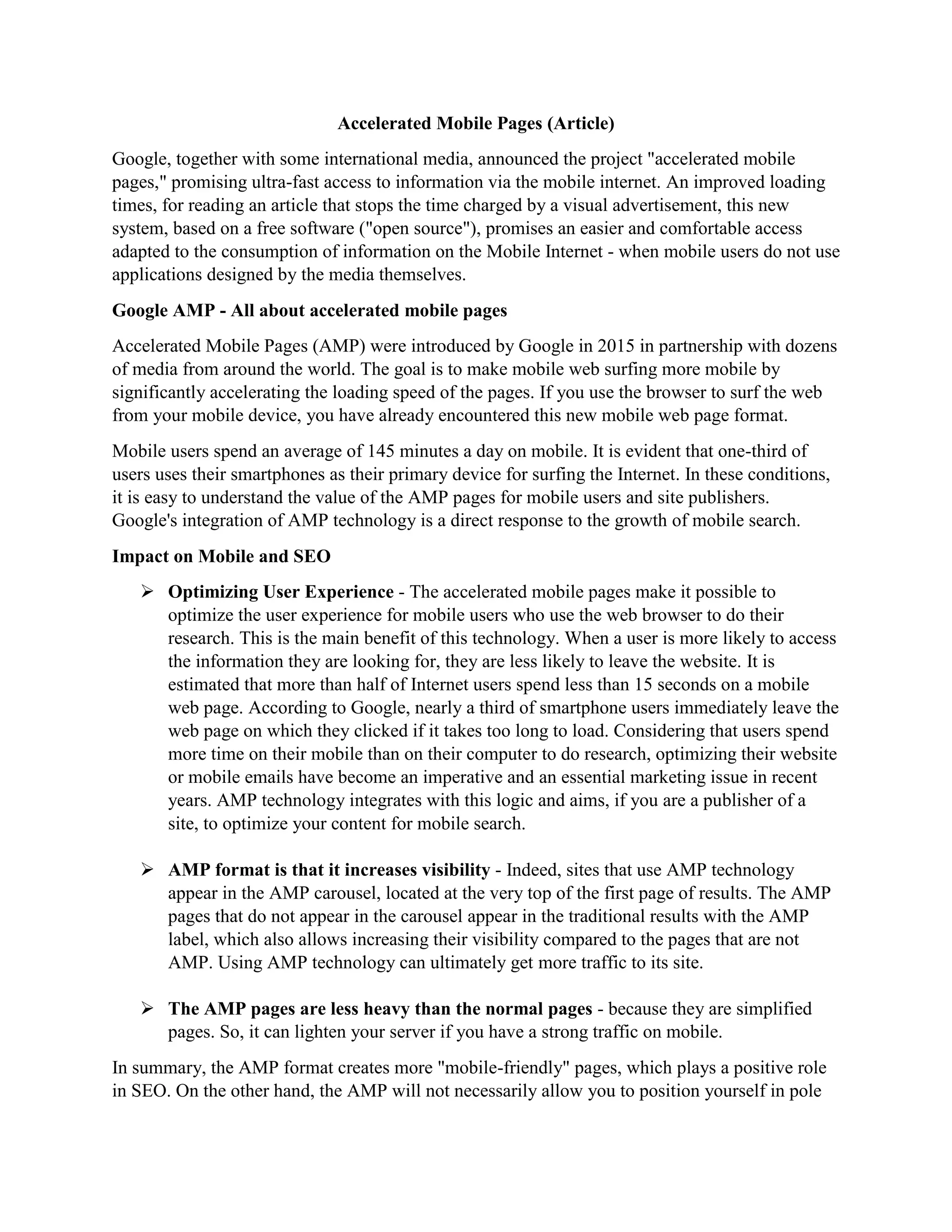 Accelerated Mobile Pages Auroin Pdf