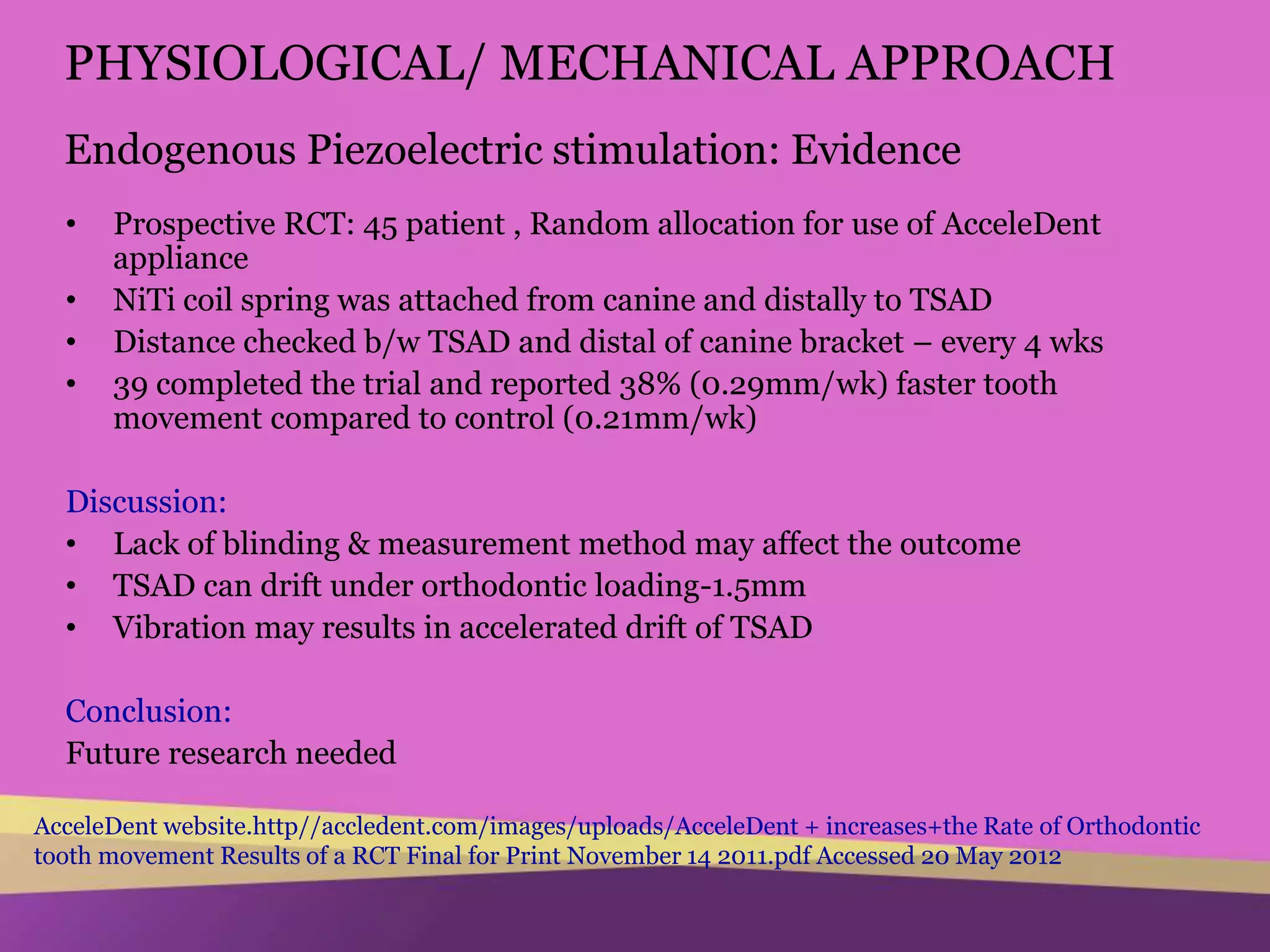 Accelerated orthodontic tooth movement | PPTX