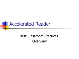 Accelerated Reader | PPT