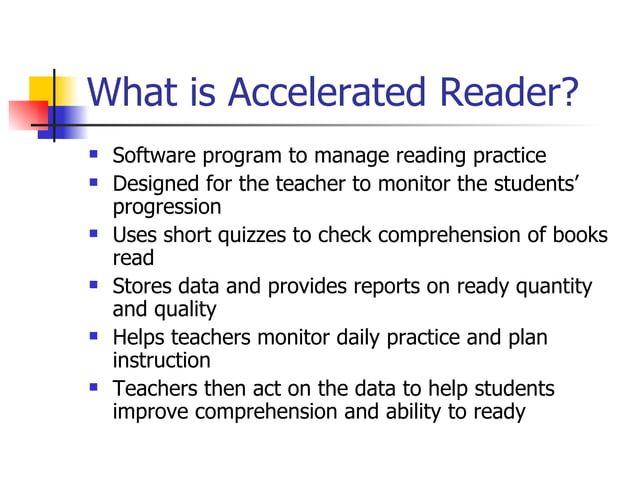 Accelerated Reader | PPT