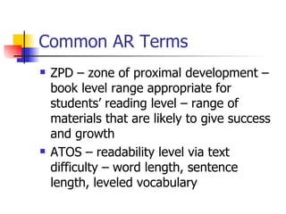Accelerated Reader | PPT