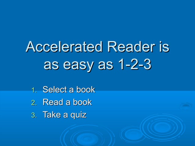 Accelerated reader powerpoint | PPT