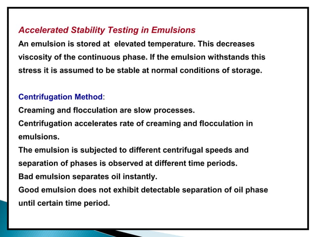 Accelerated stability studes | PPT