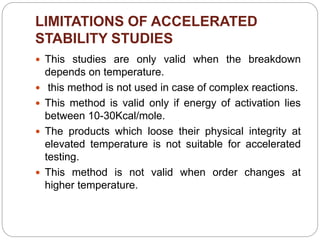 Accelerated stability studies | PPTX