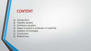 Accelerated stability studies | PPTX