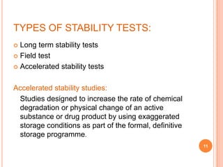 Accelerated stability testing | PPTX