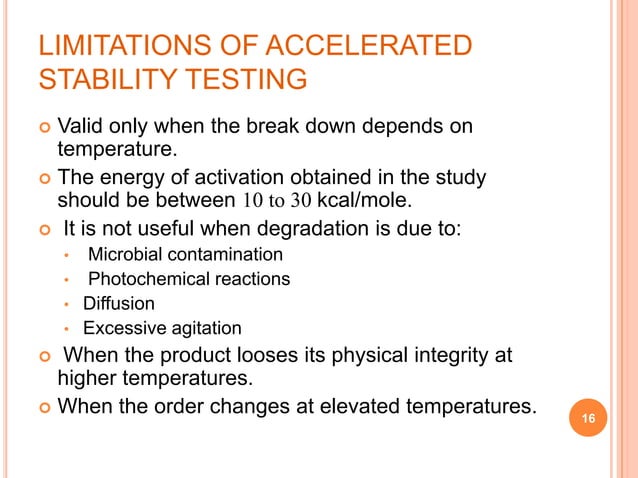 Accelerated stability testing | PPTX | Pharmaceutical Industry | Industries