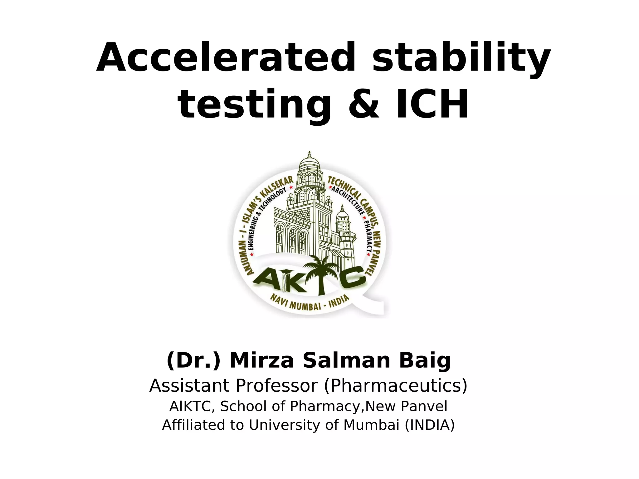 Accelerated stability testing | PDF