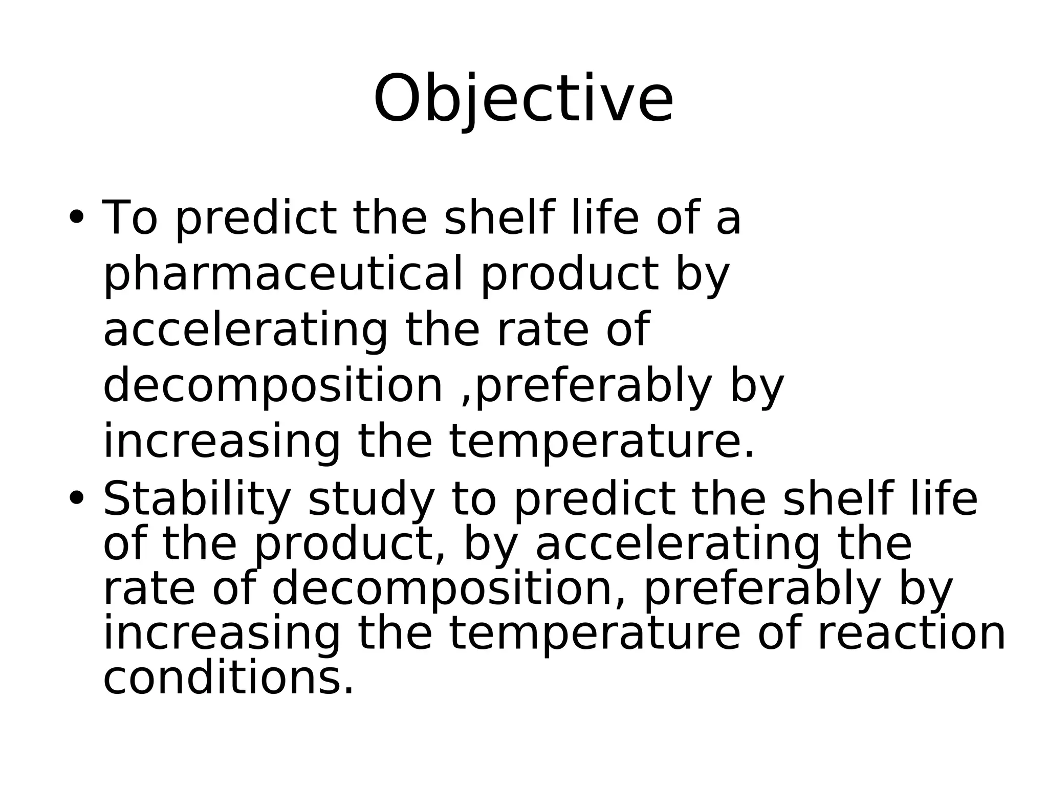 Accelerated stability testing | PDF