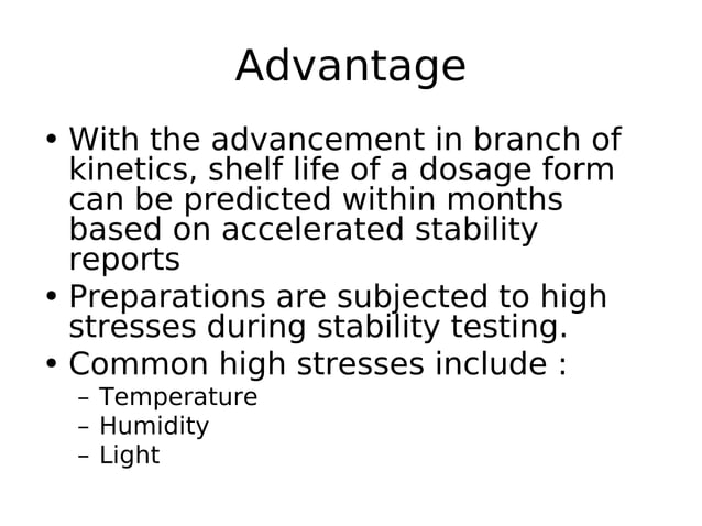 Accelerated stability testing | PDF | Chemistry | Science