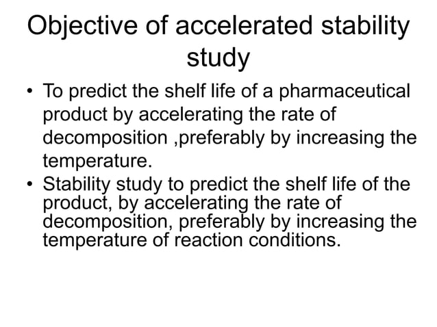Accelerated stability testing v2 | PDF