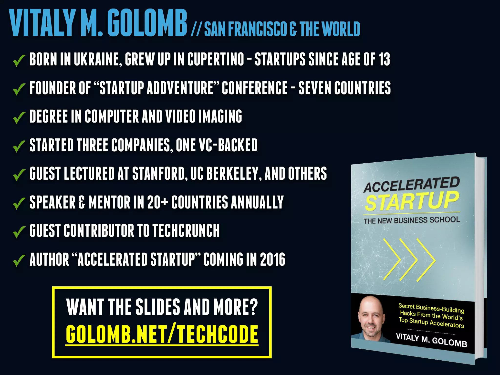 Accelerated Startup @ TechCode | PPT