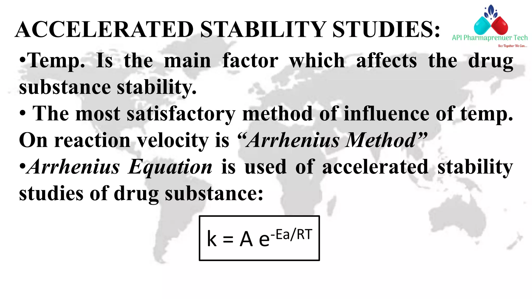 Accelerated stability studies & Expiry Date Calculation of drug ...