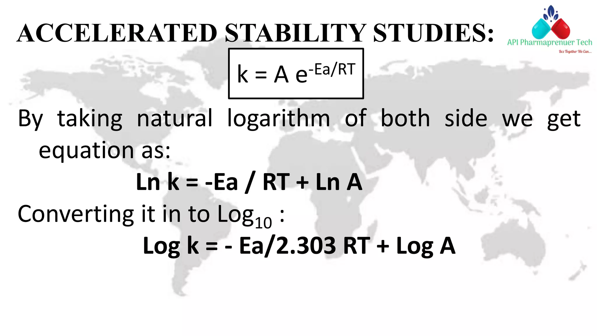 Accelerated stability studies & Expiry Date Calculation of drug ...