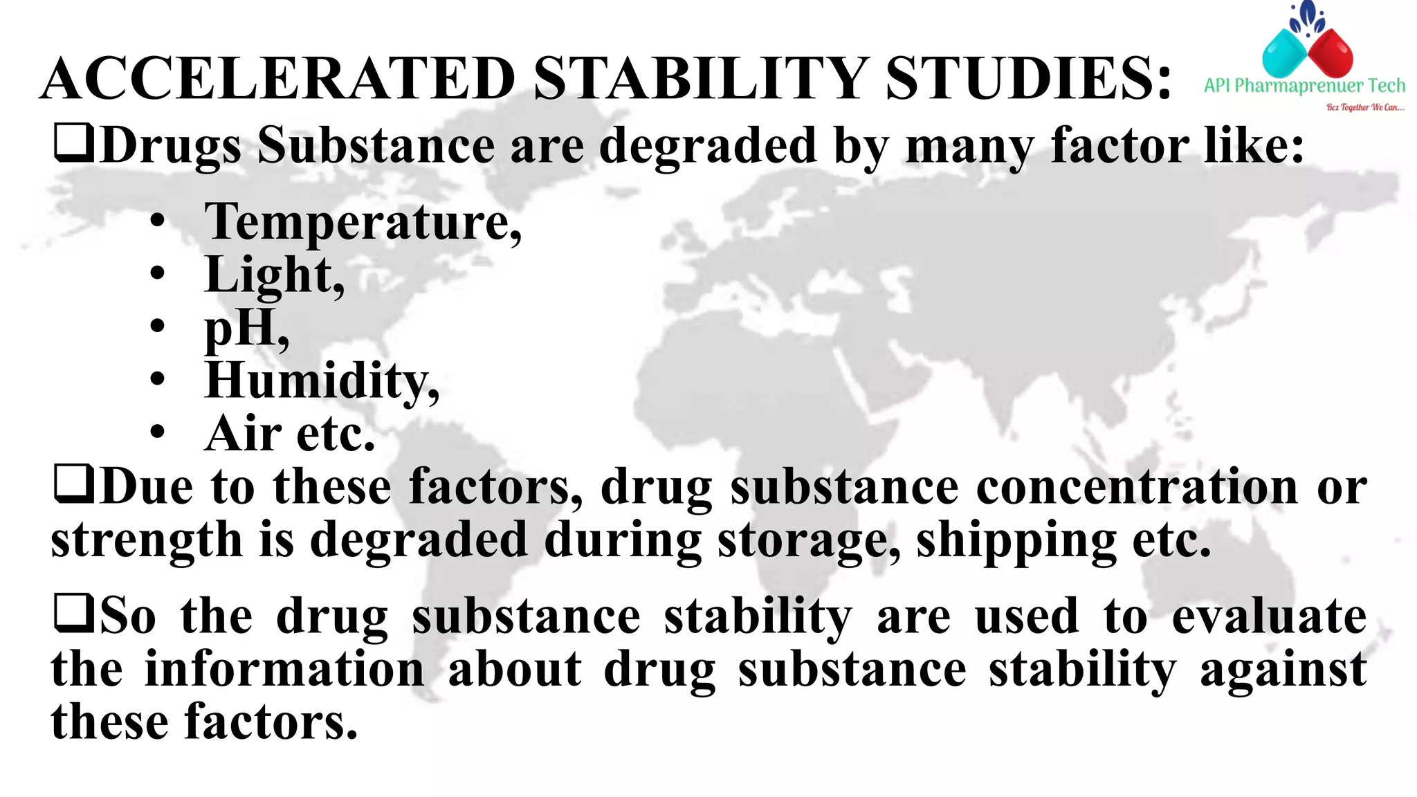 Accelerated stability studies & Expiry Date Calculation of drug ...