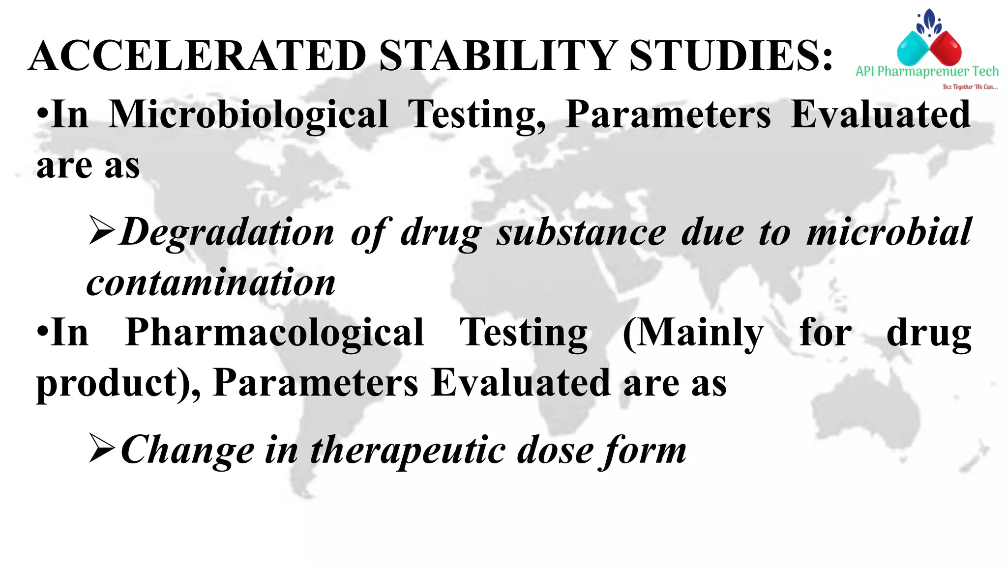 Accelerated stability studies & Expiry Date Calculation of drug ...