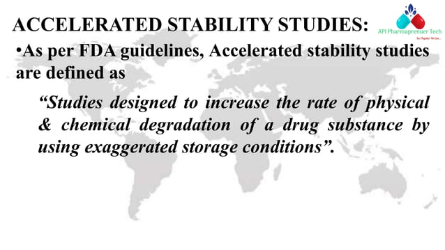 Accelerated stability studies & Expiry Date Calculation of drug ...