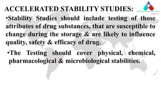 Accelerated stability studies & Expiry Date Calculation of drug ...