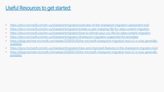 Accelerate your journey to the cloud using the Microsoft SharePoint Migration tool. | PPTX