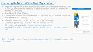 Accelerate your journey to the cloud using the Microsoft SharePoint Migration tool. | PPT