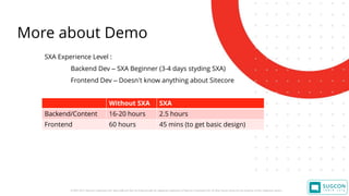 Accelerate your sitecore website delivery with sitecore sxa - sugcon india 2019 | PPT