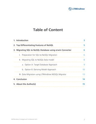 Accelerating SQL to NoSQL Migration WP - LTIMindtree | PDF