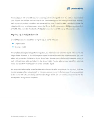 Accelerating SQL to NoSQL Migration WP - LTIMindtree | PDF