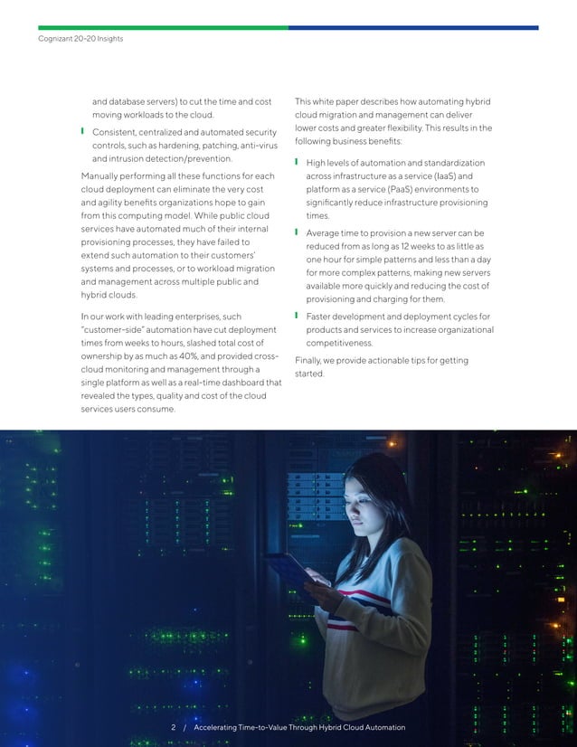 Accelerating Time-to-Value Through Hybrid Cloud Automation | PDF