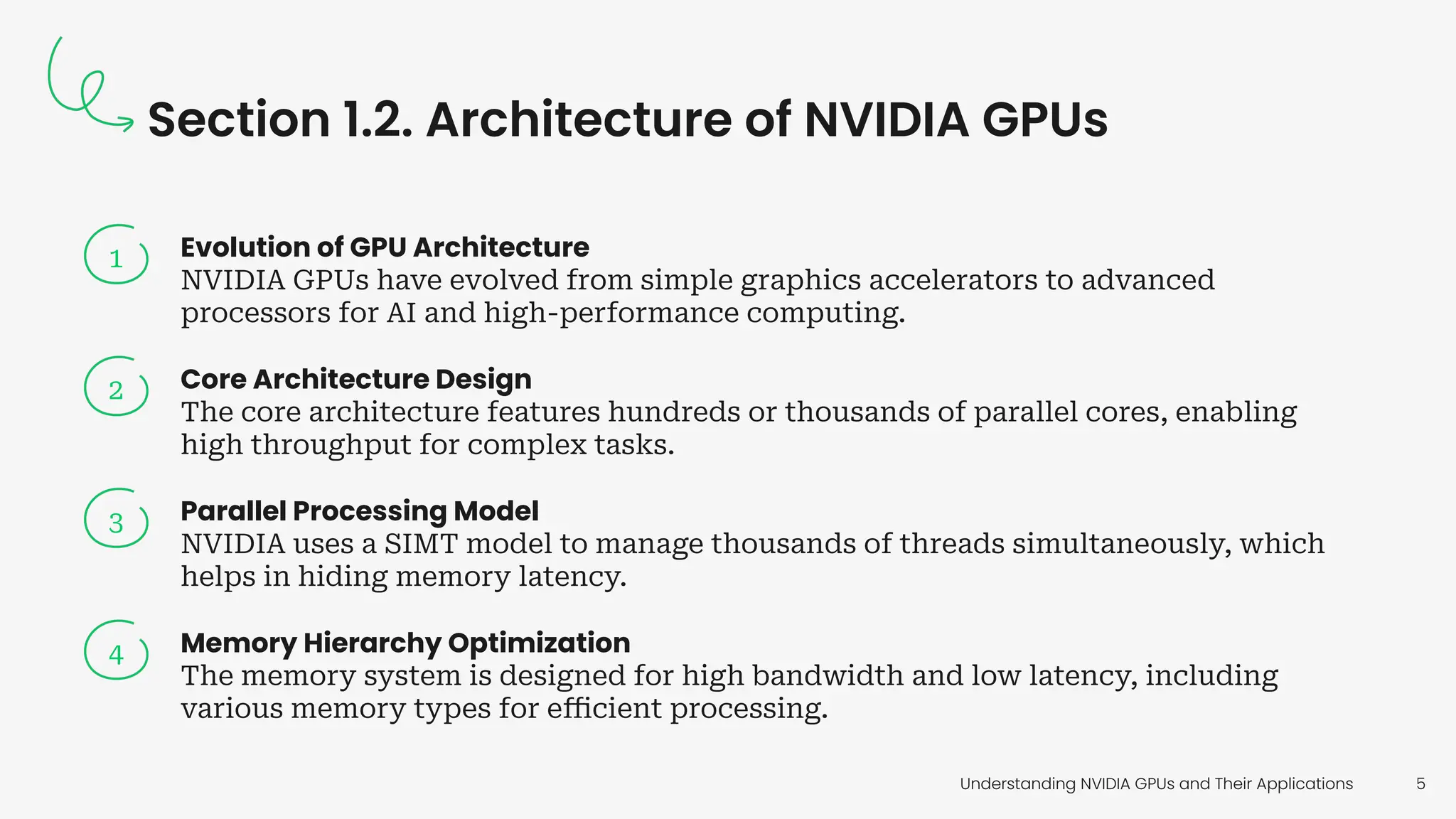 Understanding NVIDIA GPUs and Their Applications | PDF
