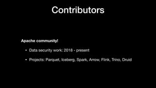 Accelerating Big Data Encryption - Gidon Gershinsky | PDF