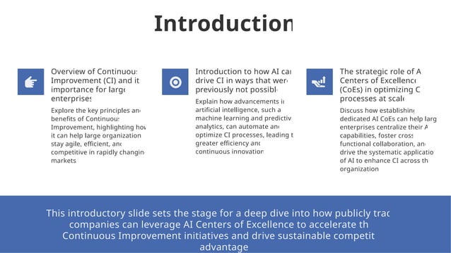 Accelerating Continuous Improvement with AI Centers of Excellence for ...