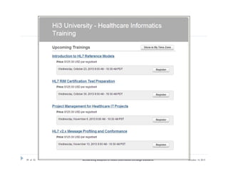 Hi3 Solutions: Accelerating HIE standards conformance | PDF | Computer ...
