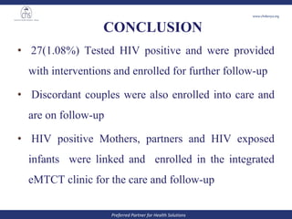 Accelerating hiv prevention among women and children, case study at ...