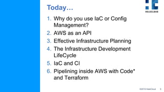 Accelerating Infrastructure as Code with CI in AWS. | PPT