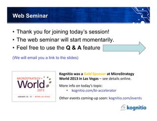 Accelerating micro strategy for real time bi | PDF | Databases | Computer Software and Applications